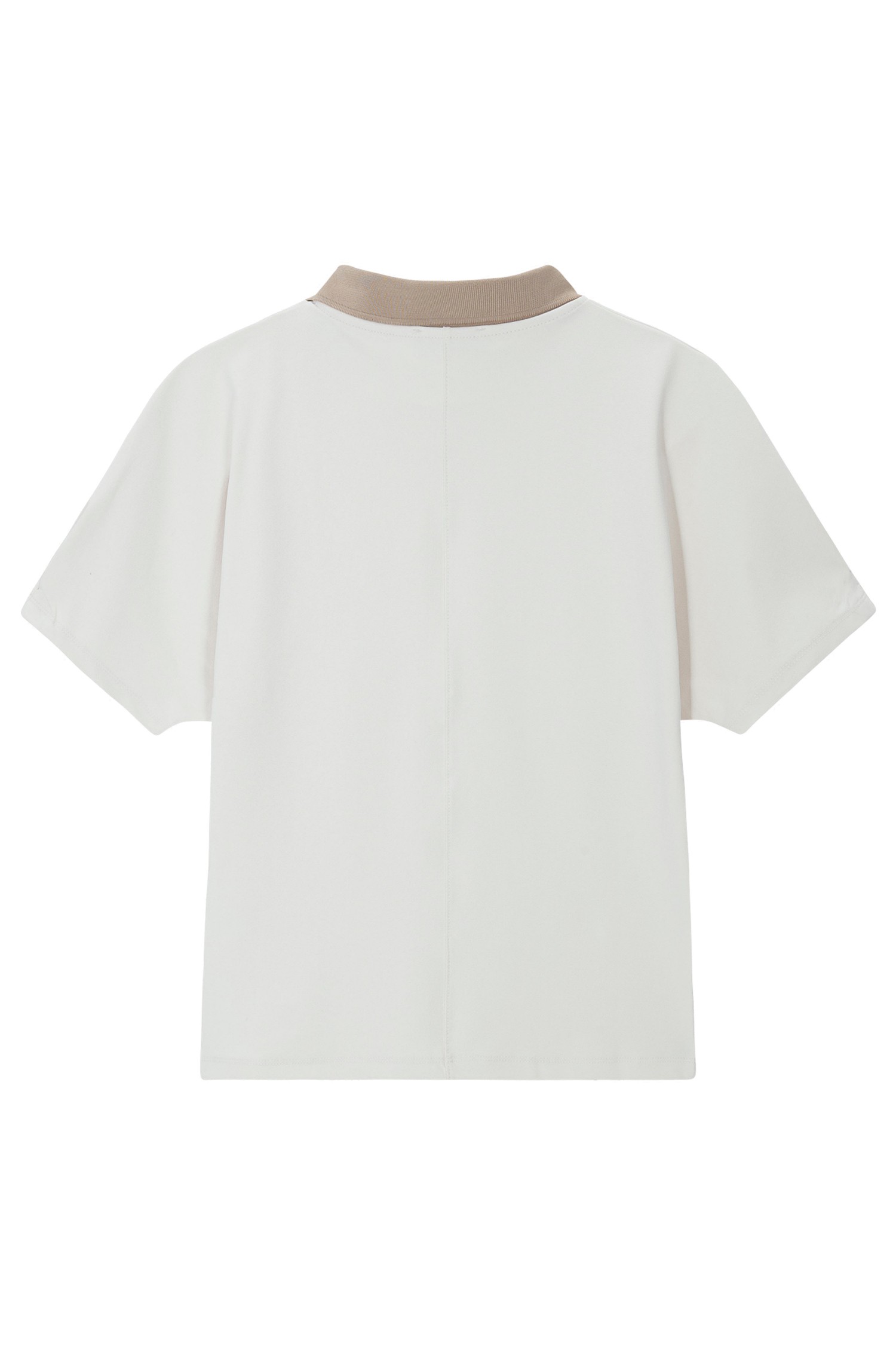 VOLUME RAGLAN COLLAR-T _IVORY_5HOURS