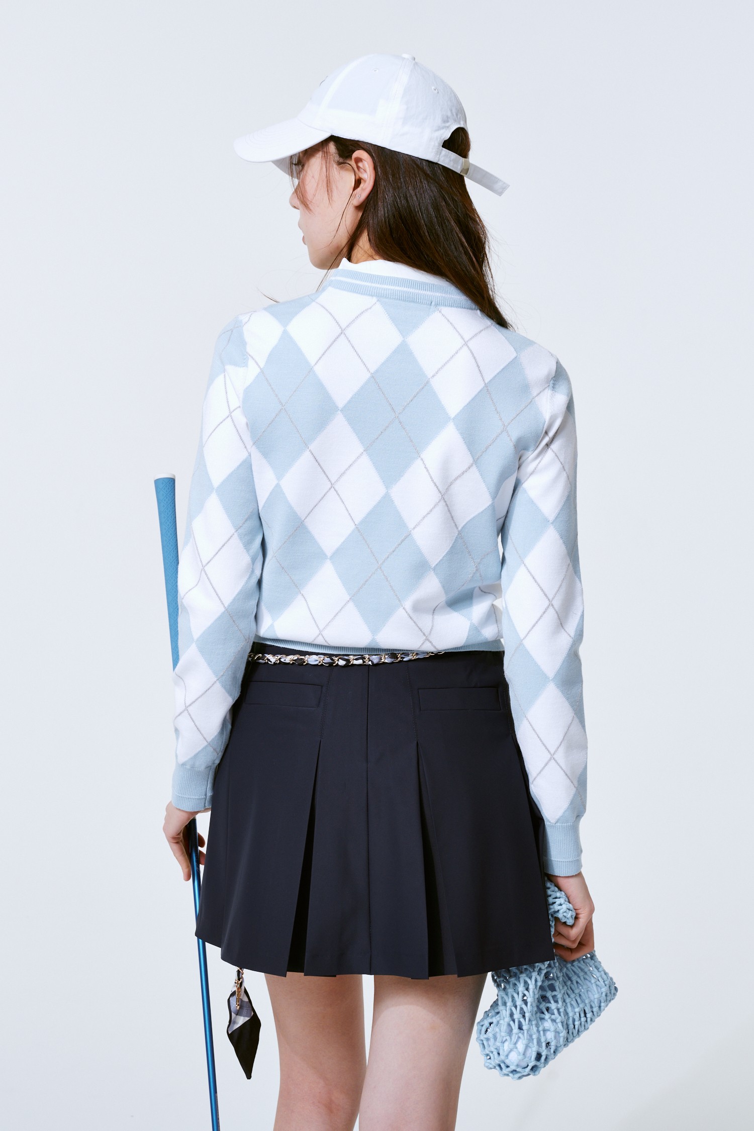 맞턱 플리츠 스커트 Inverted Pleat Skirt_KLIMGOLF