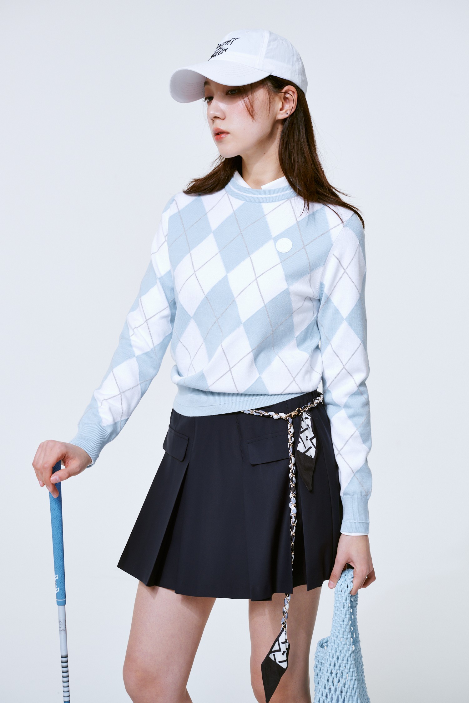 맞턱 플리츠 스커트 Inverted Pleat Skirt_KLIMGOLF