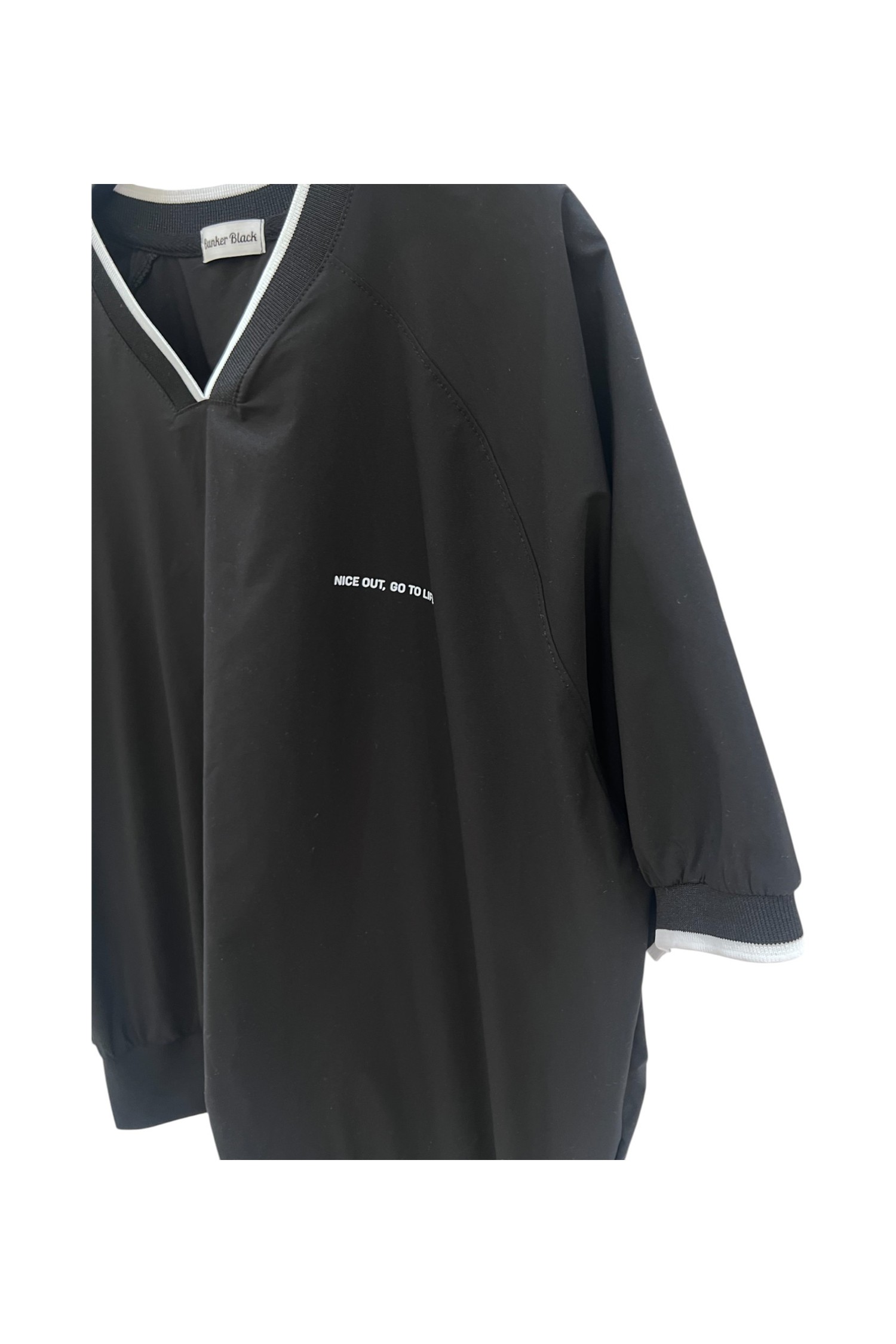 VICON V COOLING GOLF T (폴리 스판 기능성반팔TS 골프 스판TS)/화이트7.10순차출고_BUNKERBLACK