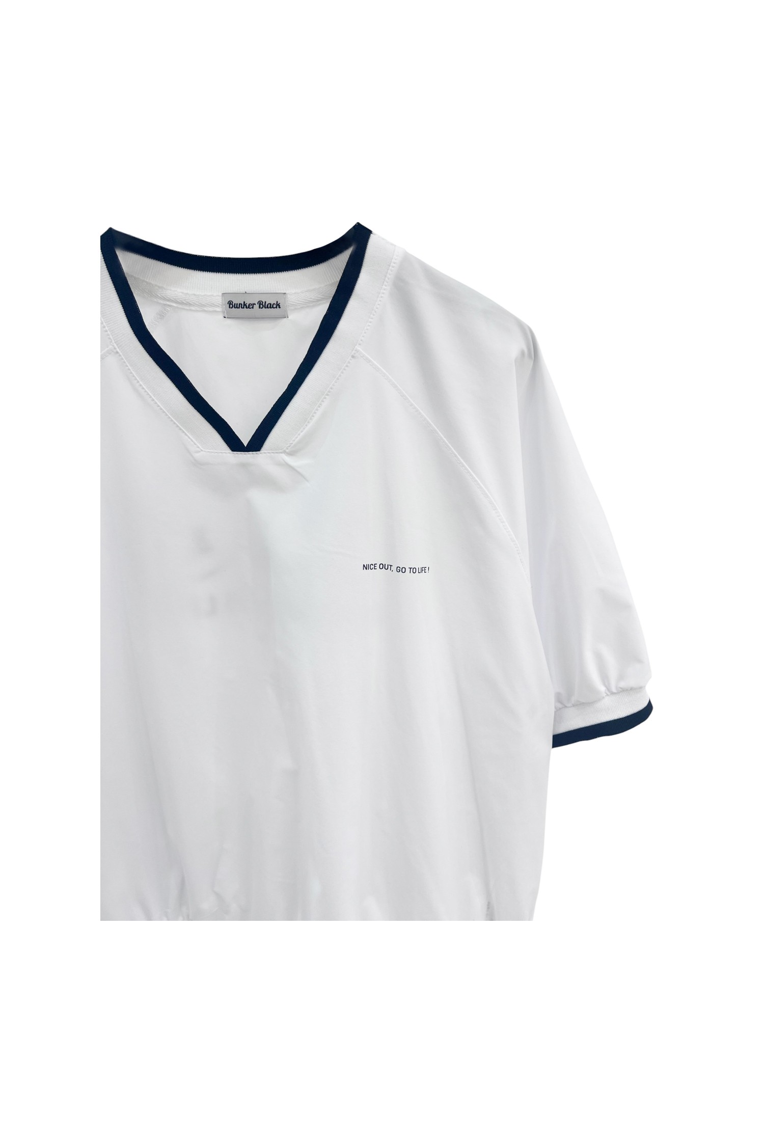 VICON V COOLING GOLF T (폴리 스판 기능성반팔TS 골프 스판TS)/화이트7.10순차출고_BUNKERBLACK