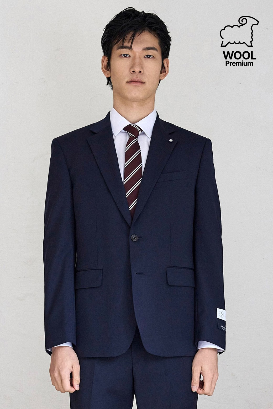 클래식핏 사방스판 수트자켓 62 (네이비)_STCO