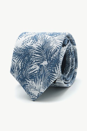 23 SS 야자수 빅플라워 넥타이 (화이트)_STCO