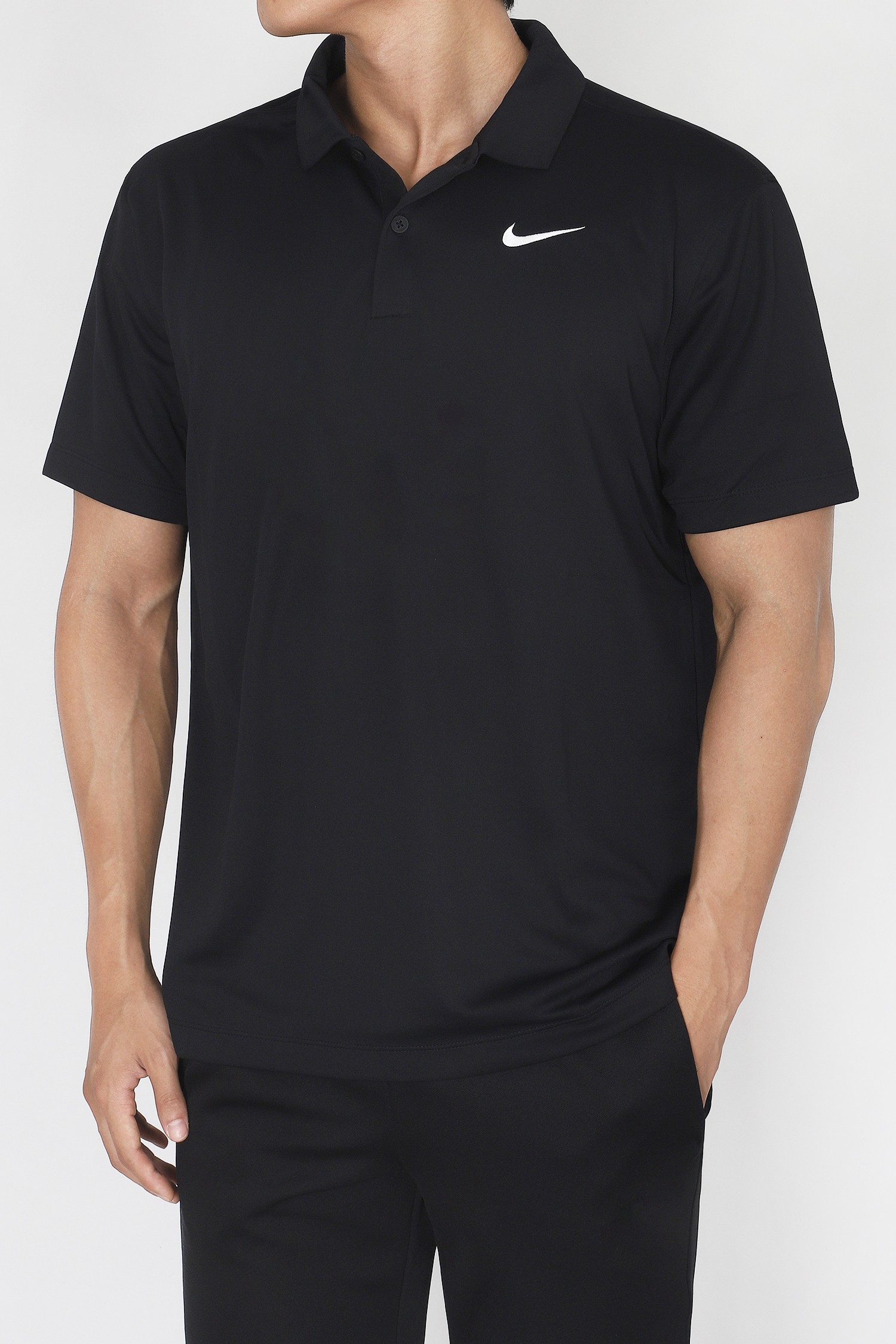 나이키 반팔 카라티 코트 DRI-FIT 솔리드 폴로 (DH0858-010)_NIKE