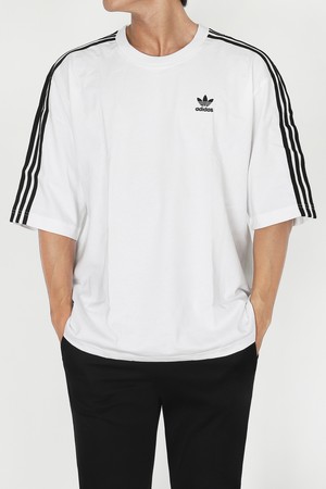 아디다스 반팔티 오버사이즈 3스트라이프 티셔츠 (IZ2474)_ADIDAS