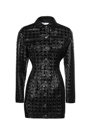 엠에스지엠 여성 원피스 MSGM 3541MDA41 237607 MINI WITH EMBOSSED PIED DE POULE ...