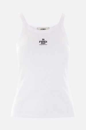 펜디 여성 티셔츠 ribbed stretch cotton tank top NB26_FENDI - 코오롱몰