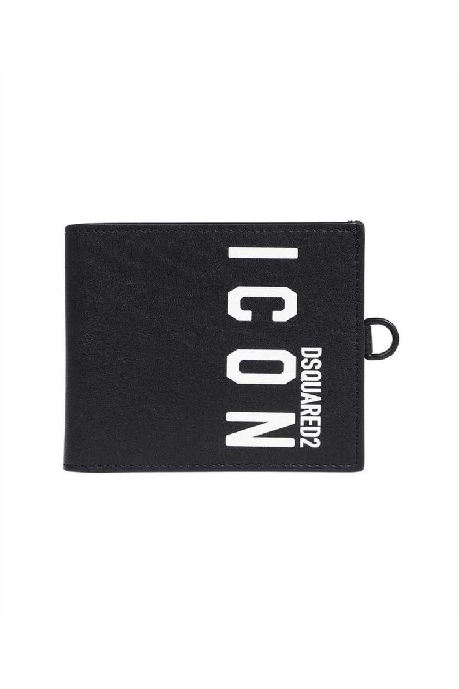 디스퀘어드2 남성 지갑 Dsquared2 WAM0032 12903205 BE ICON Wallet Black NB24_Dsquared2