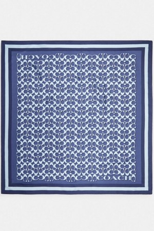 코치 시그니처 프린트 실크 스퀘어 스카프 C8362 PVH_COACH - 코오롱몰