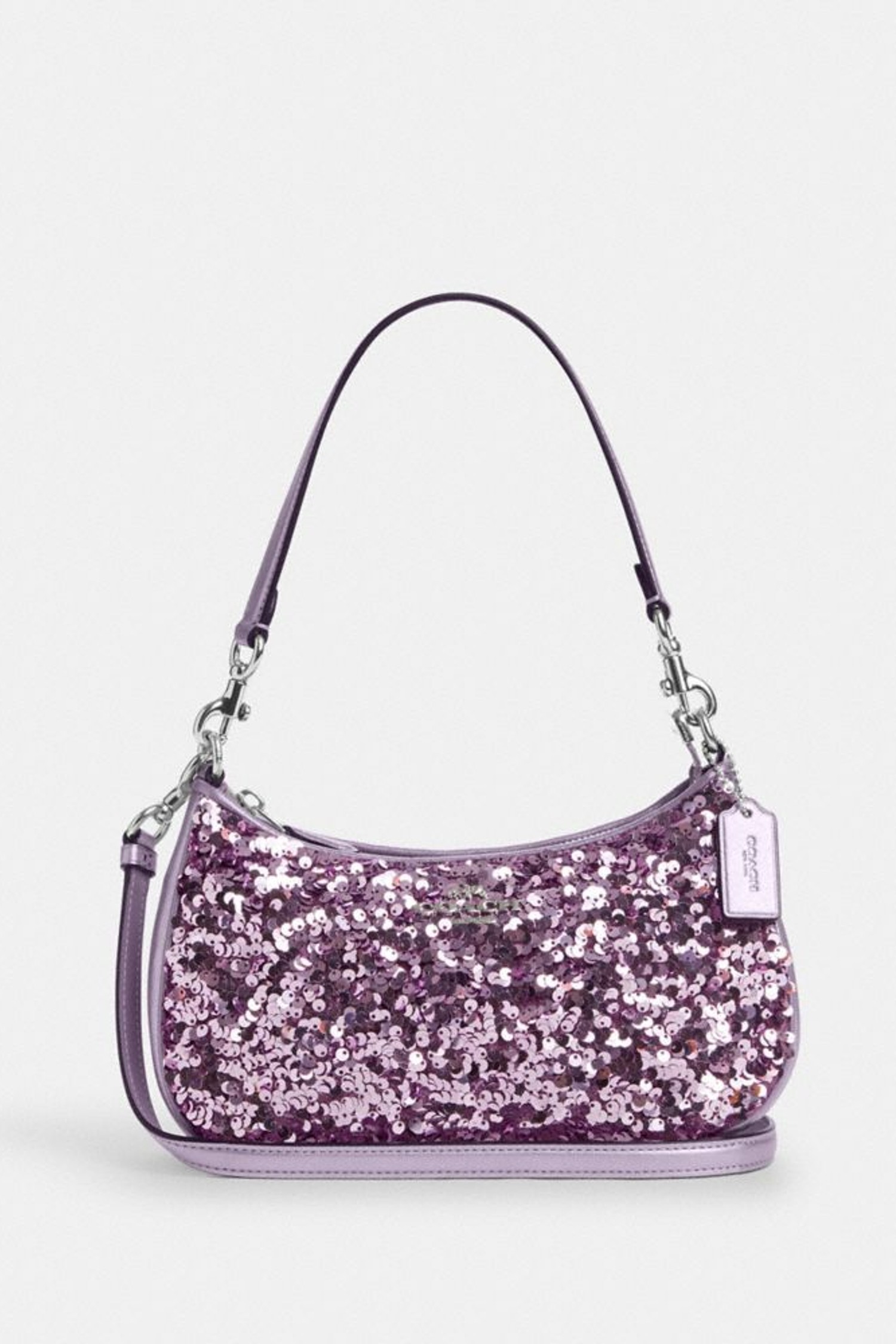 코치 Sequins 테리 숄더백 CQ556 SVLL_COACH