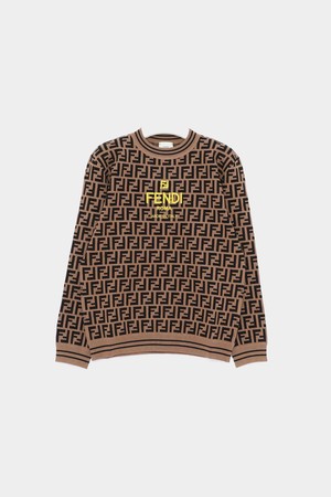 펜디키즈 24FW 모노그램 FF로고 올오버 울 남아 니트 JUG159 AEYD F15B6/10A_FENDI - 코오롱몰