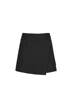 [ANEW GOLF] W BUCKLE POINT A-LINE SQ_BK_ANEW GOLF