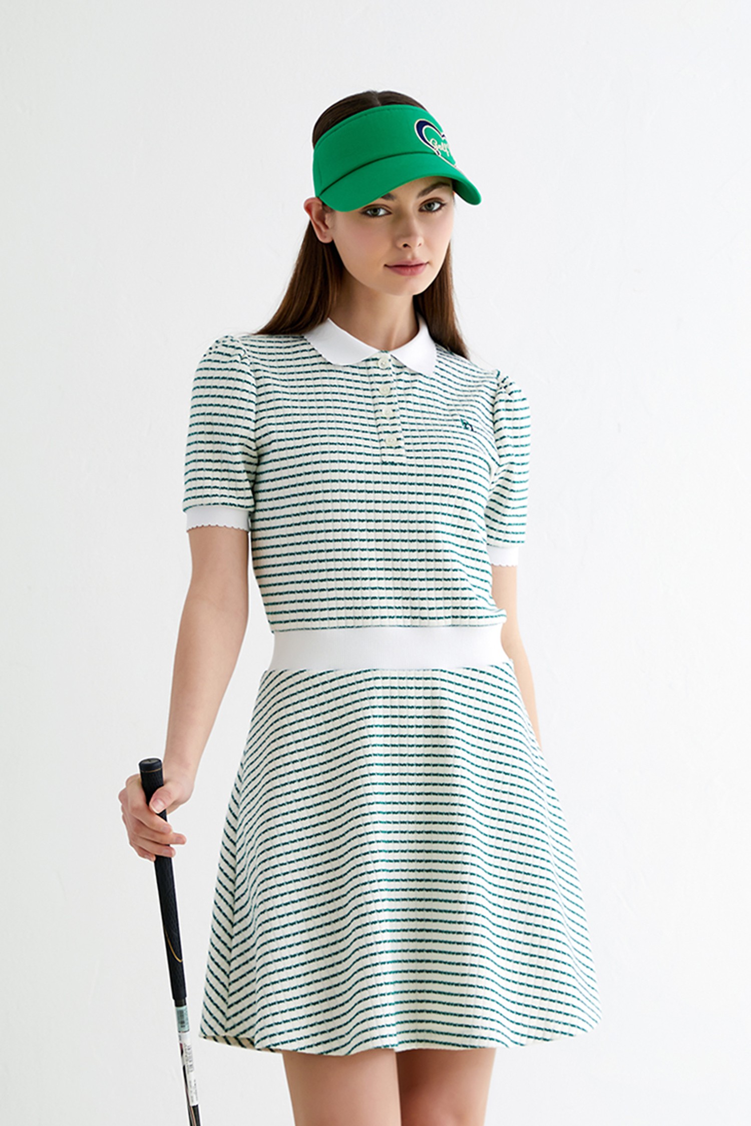 스트라이프 플레어 원피스 GR (2차)_NITINA