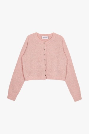 PASTEL PUDDING RIBBON CARDIGAN_PINK_PINK PINEAPPLE - 코오롱몰
