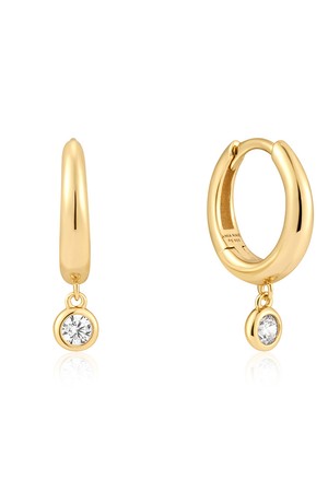 큐빅 지르코니아 드롭 925 실버 귀걸이 E059-12G_ANIA HAIE - 코오롱몰