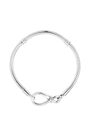[판도라 PANDORA] 모먼트 인피니티 노트 스네이크 체인 실버 팔찌 590792C00_PANDORA - 코오롱몰