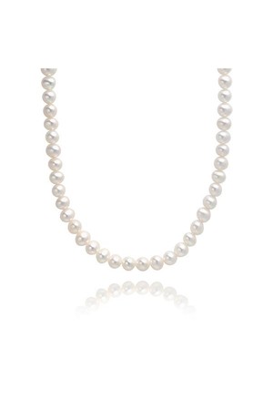 [판도라 PANDORA] 399658C01 판도라 미 담수 진주 링크 체인 실버 목걸이_PANDORA - 코오롱몰