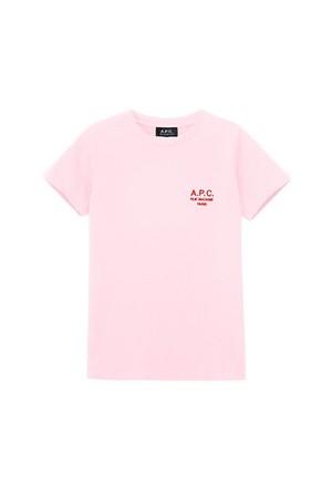 [아페쎄 APC] COEZC F26842 TFE ROSE/ROUGE 여성 반팔티_A.P.C. - 코오롱몰