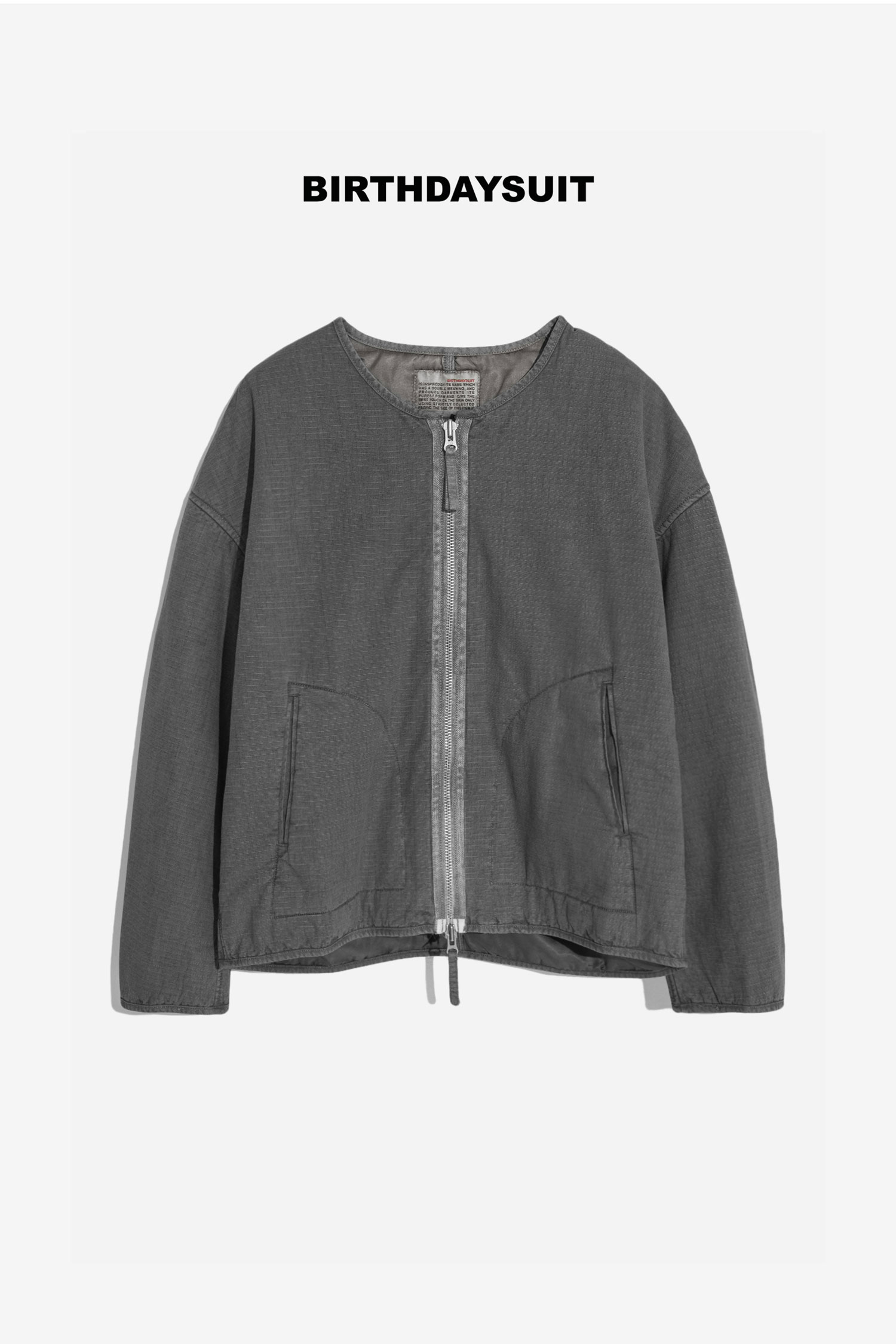  BIRTHDAYSUIT PADDED CARDIGAN GHARCOAL BIRTHDAYSUIT