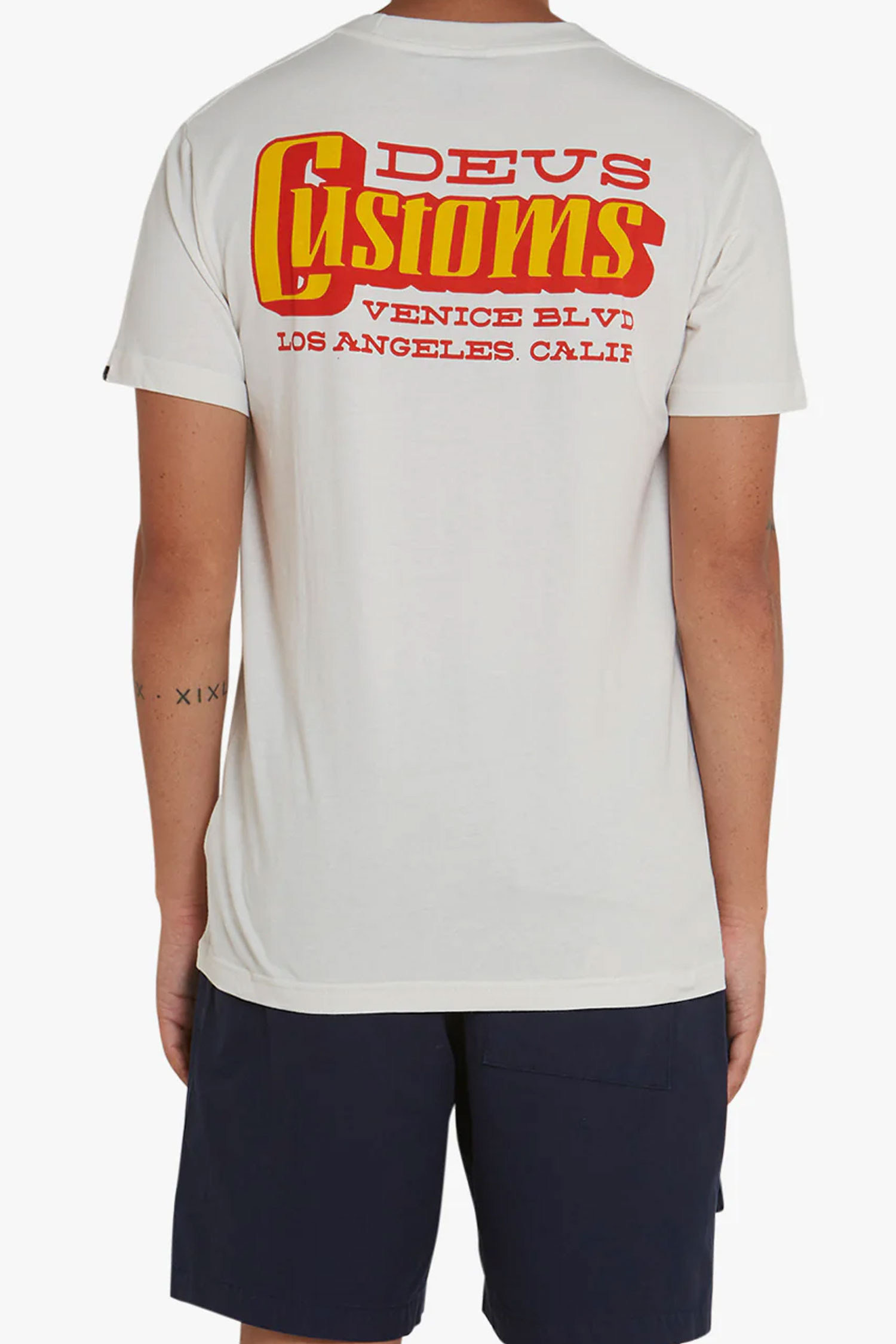 [데우스] STRIPES 티셔츠 VINTAGE WHITE_DEUS EX MACHINA