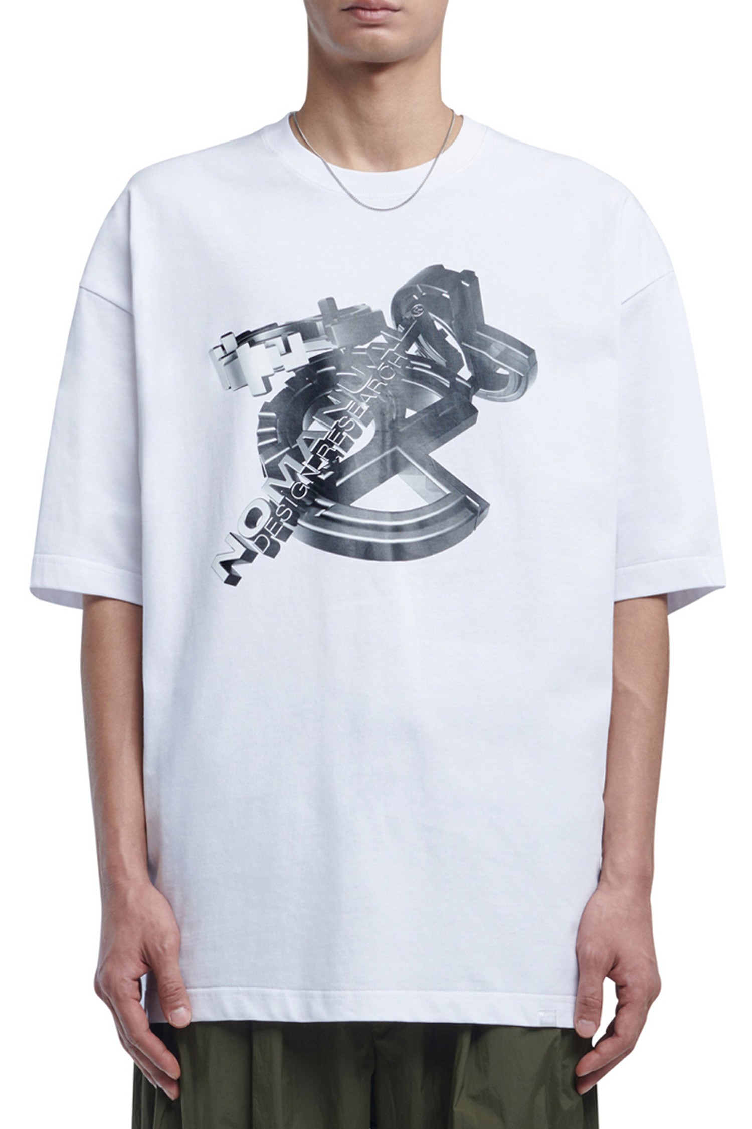 [노매뉴얼] TRINITY SYMBOL T SHIRT 트리니티 심볼 티셔츠 - WHITE _NOMANUAL - 코오롱몰