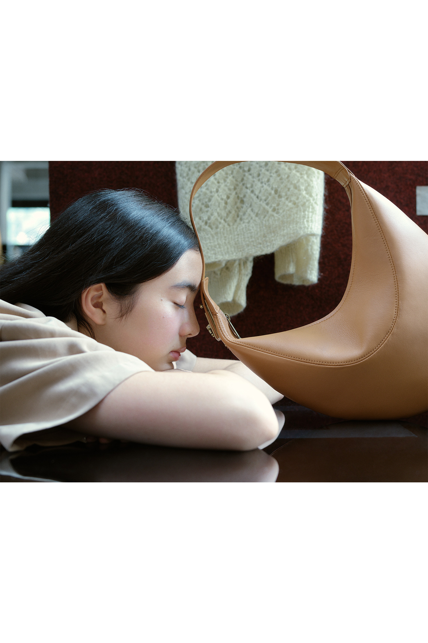 Clip hobo bag(Golden coral)_Archivépke