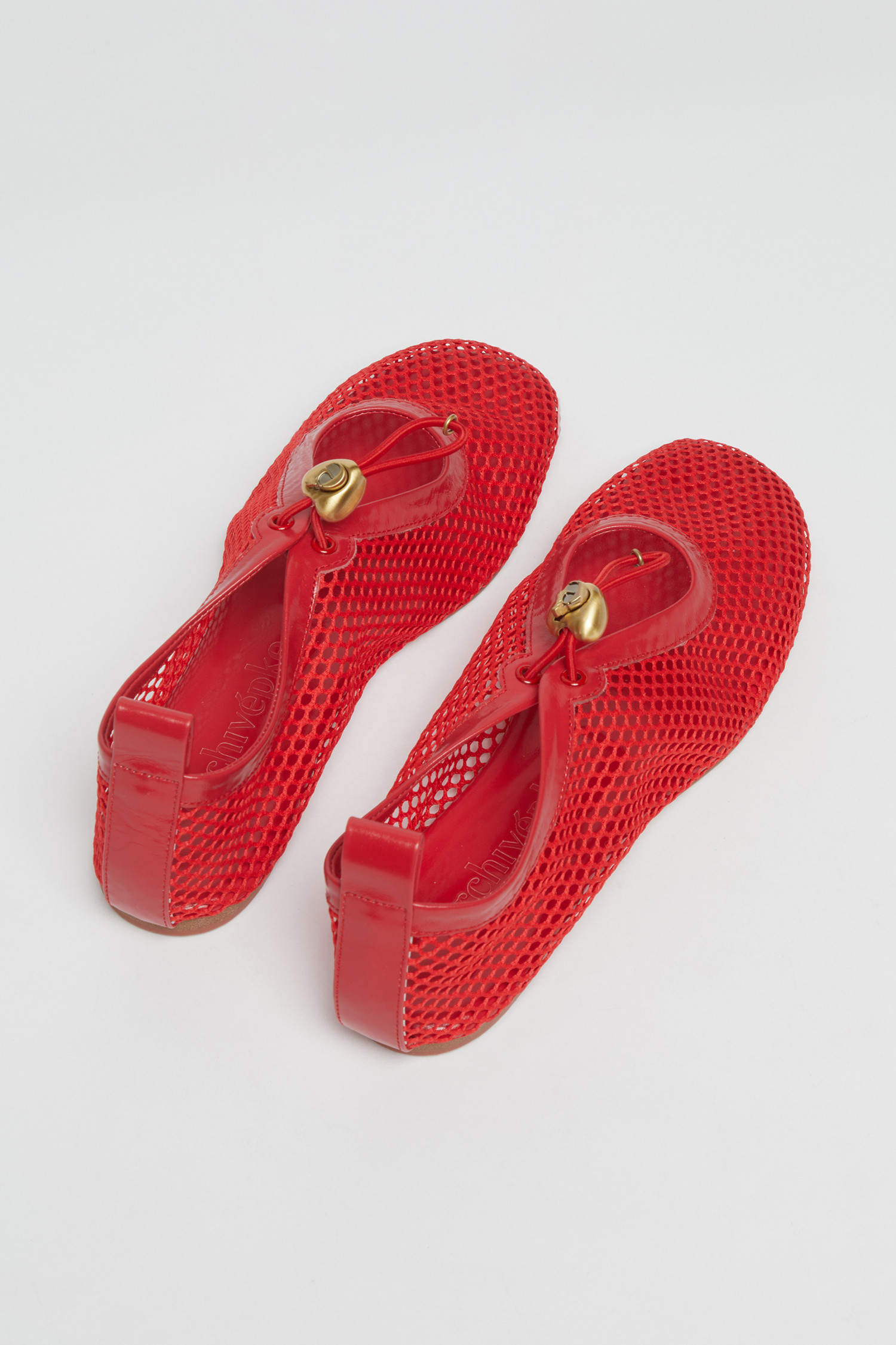 Mesh luv string flat(Red fever)_Archivépke