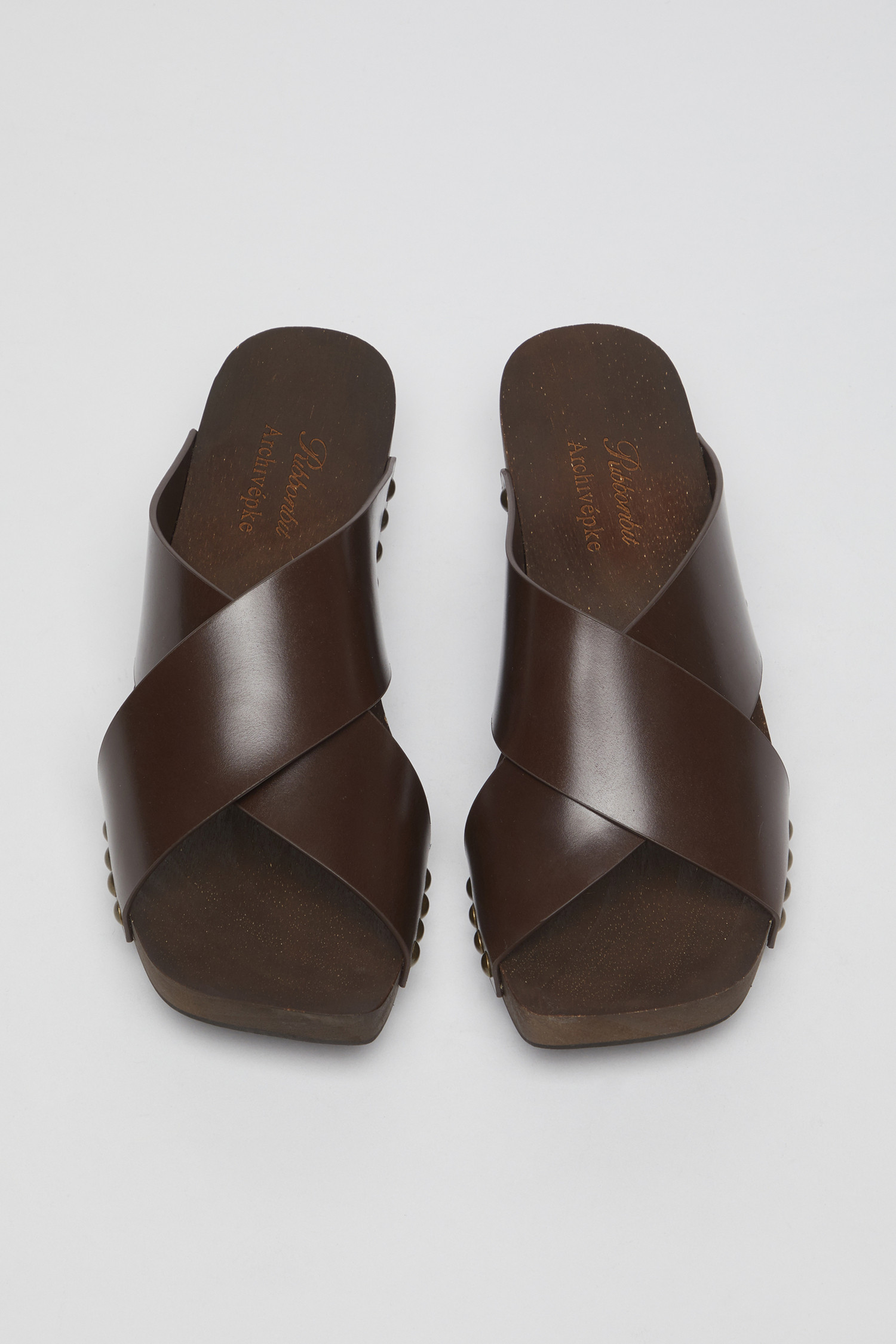 [Archivepke x Ribbonbit] Strap clog(Brown)_Archivépke