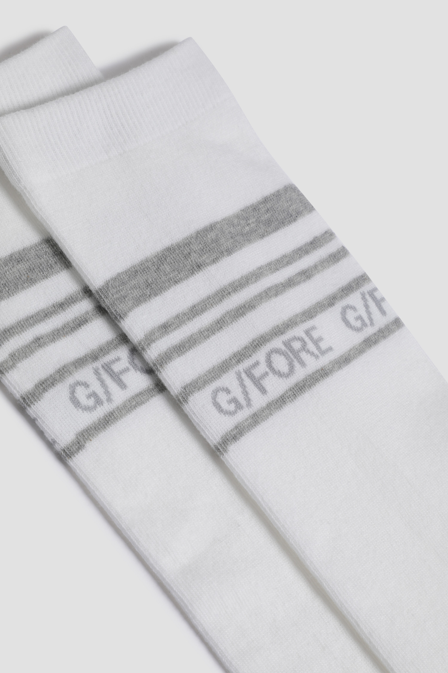 STRIPED HIGH KNEE SOCKS(WOMEN)_G/FORE