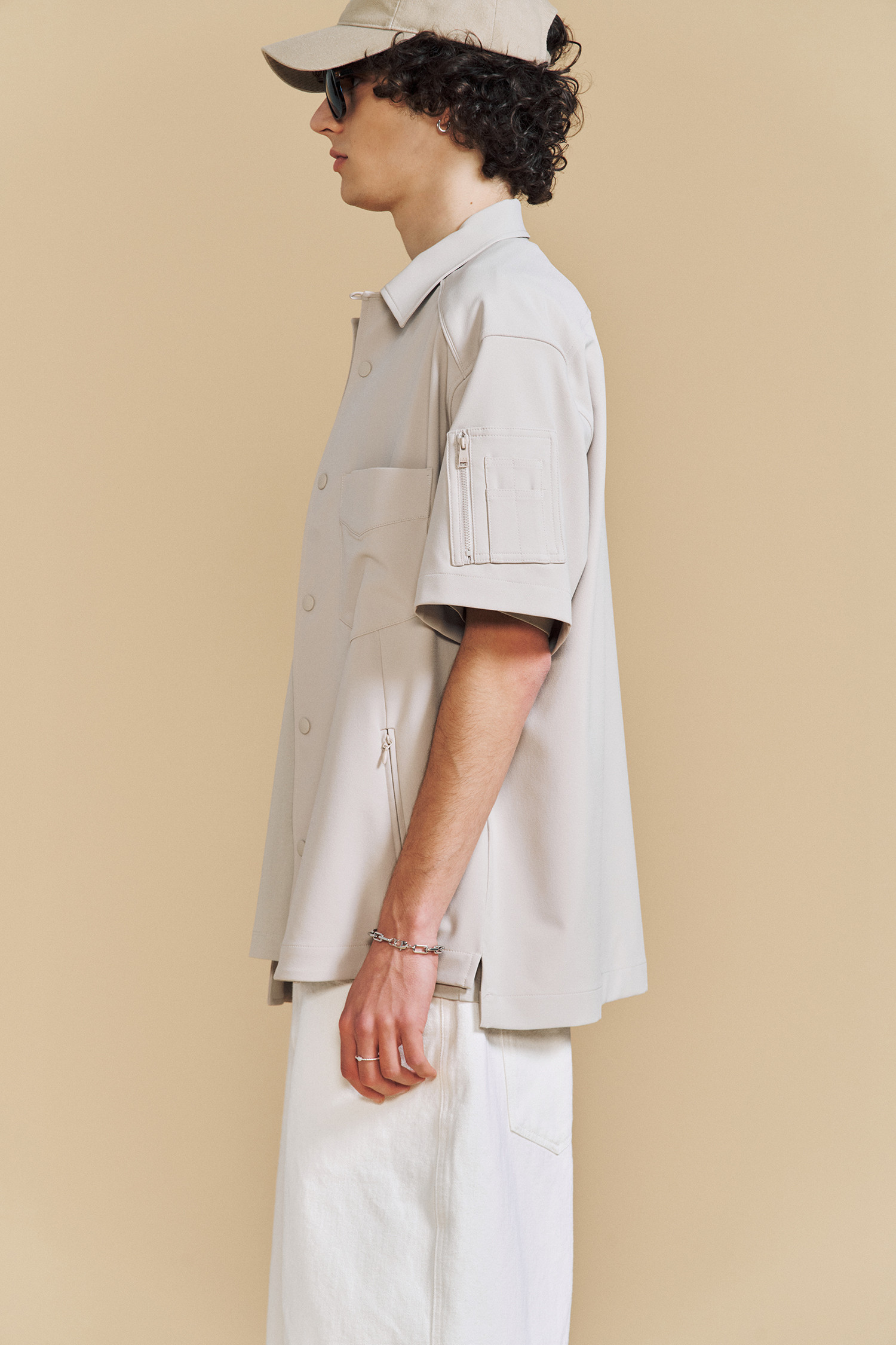 COOLPOLY 셋업 오버핏 셔츠_IRO MEN