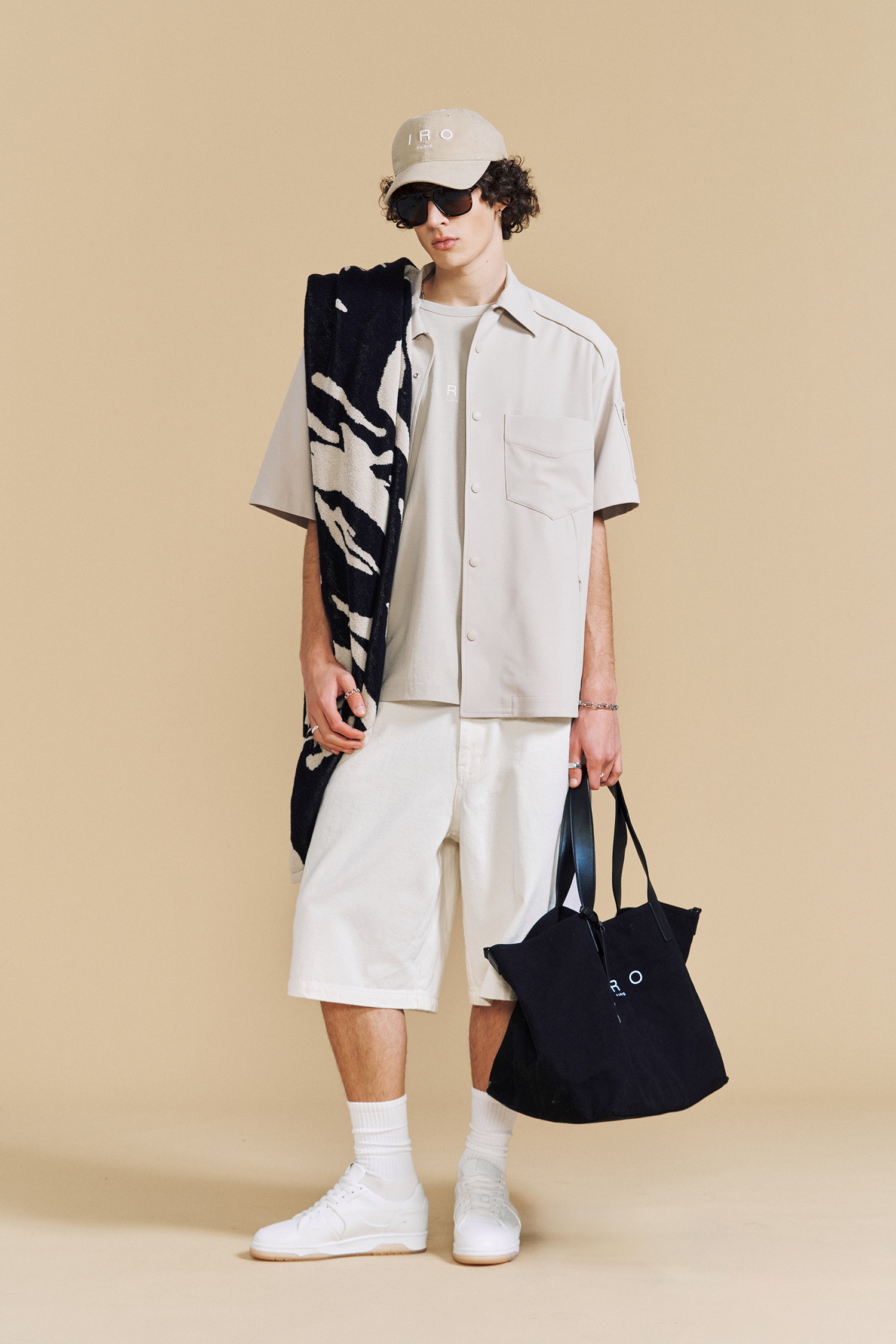 COOLPOLY 셋업 오버핏 셔츠_IRO MEN