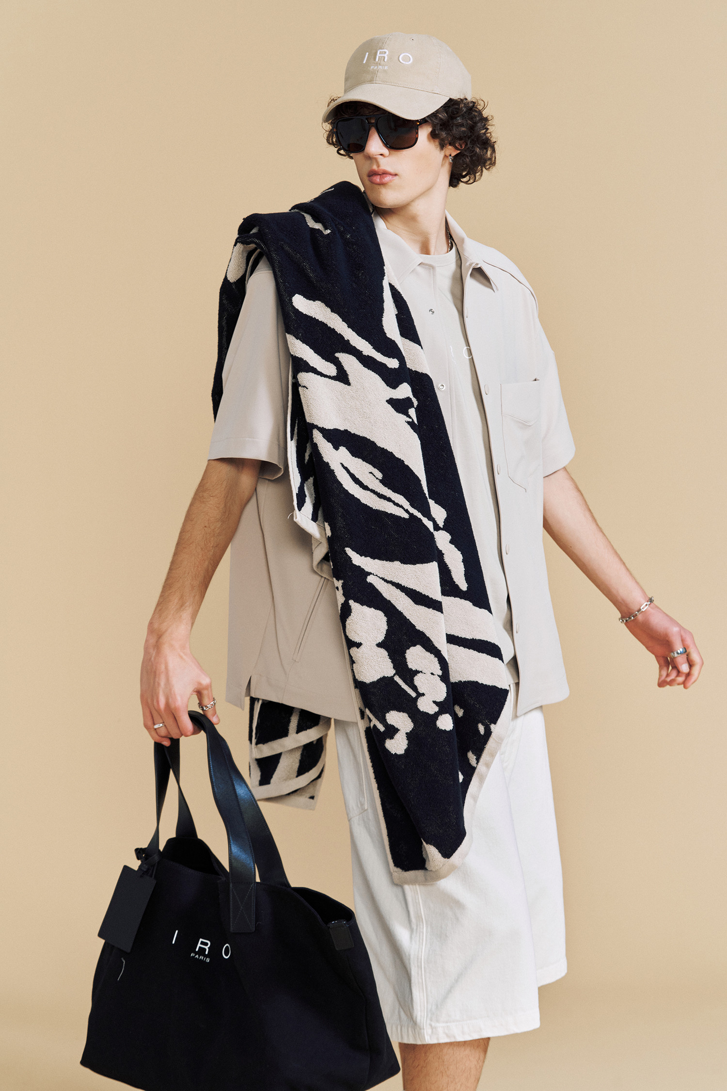 COOLPOLY 셋업 오버핏 셔츠_IRO MEN