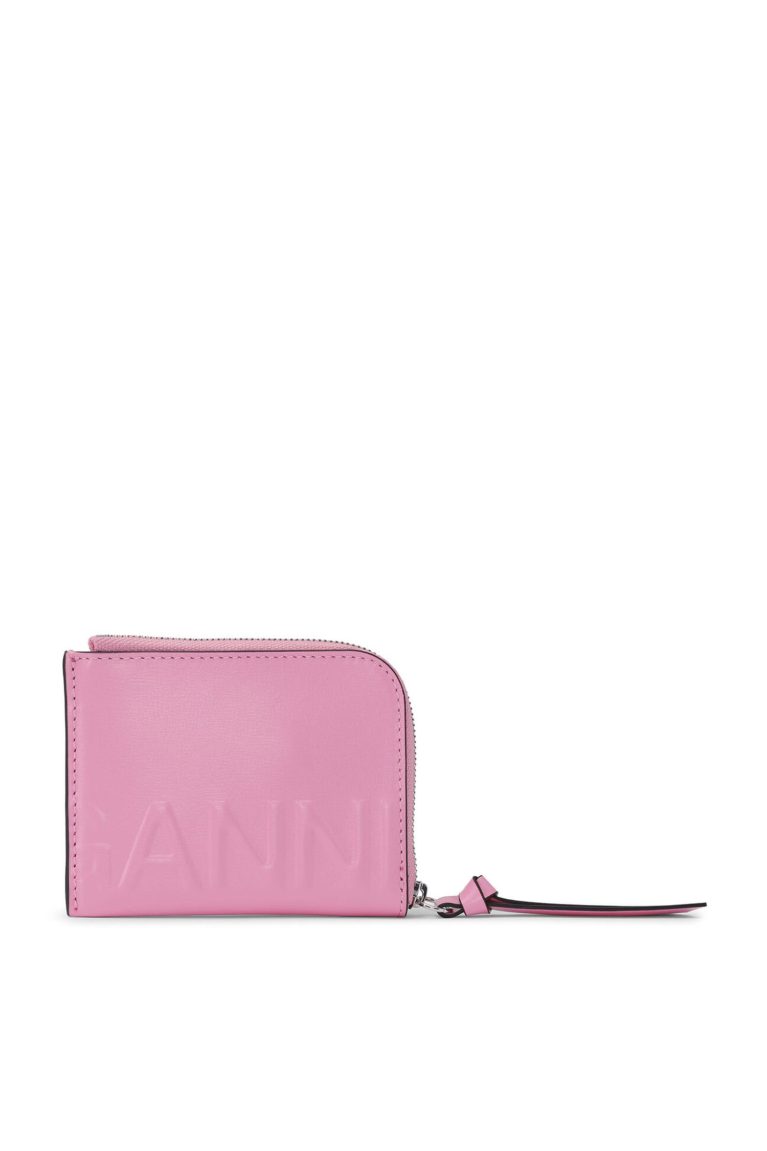GANNI Banner Zip Around Card Holder A4494394 Cyclamen GANNI ganni-banner-zip-around-card-holder-a4494394-cyclamen-ganni