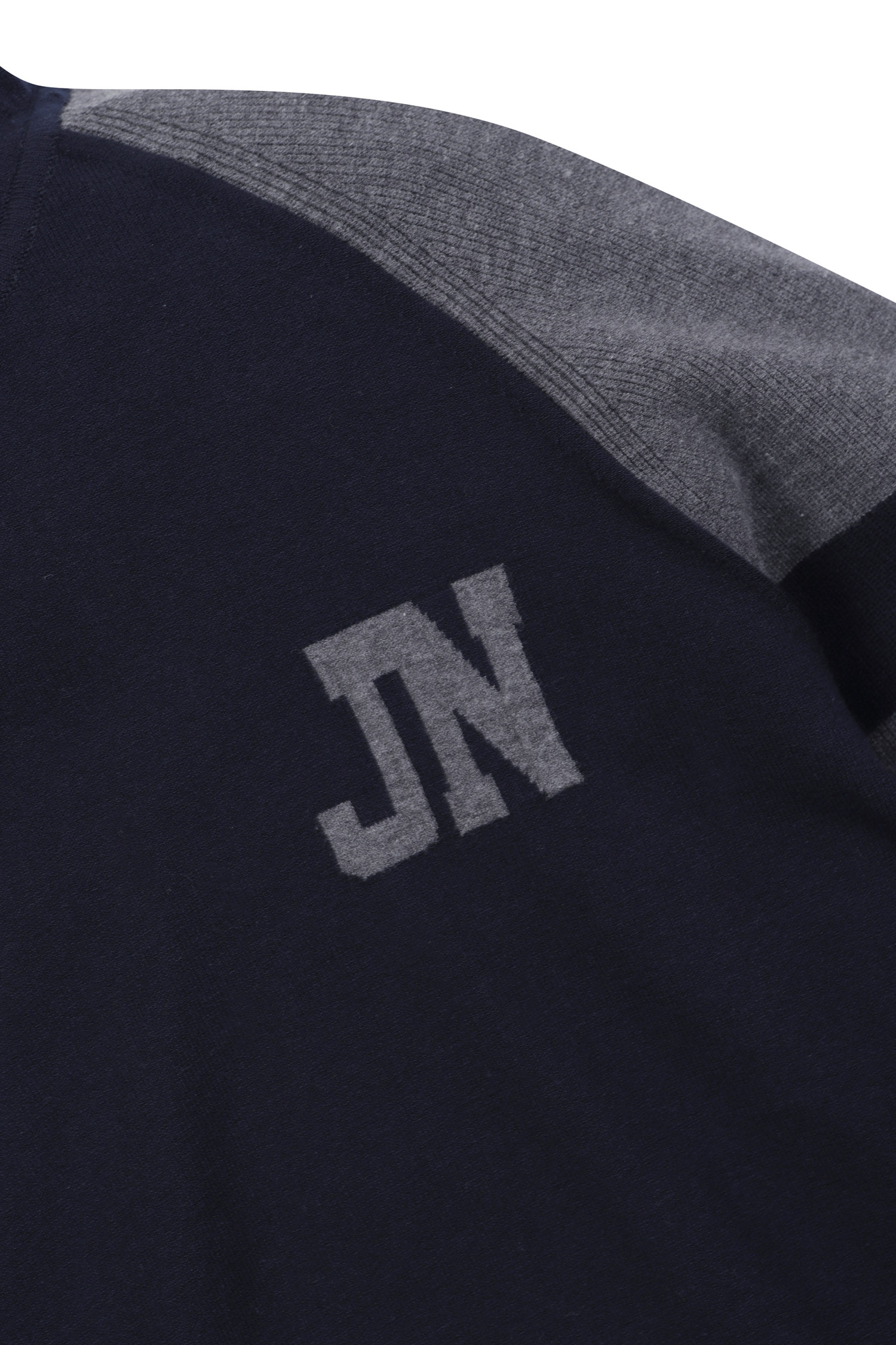 여성 래글런 소매 투톤 후드 니트_JACK NICKLAUS