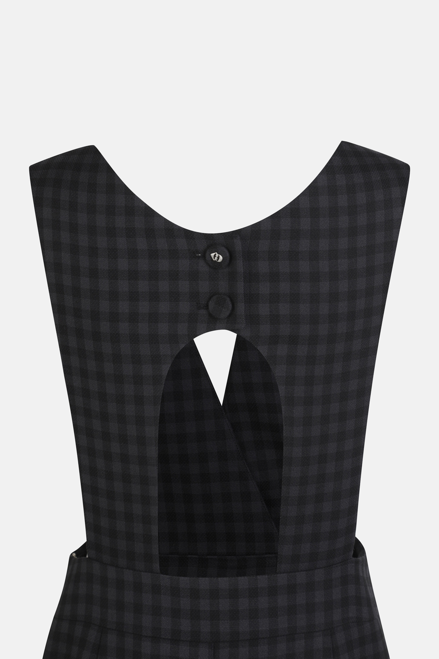 H Line Long Check Dress_LUCKY CHOUETTE