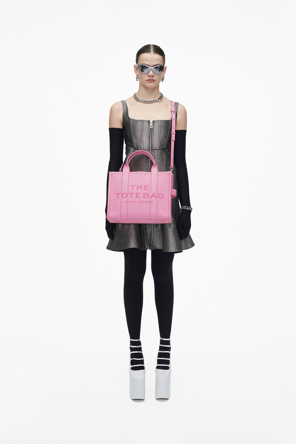 Leather The Medium Tote_Fluro Candy Pink (H004L01PF21-691)_MARC JACOBS