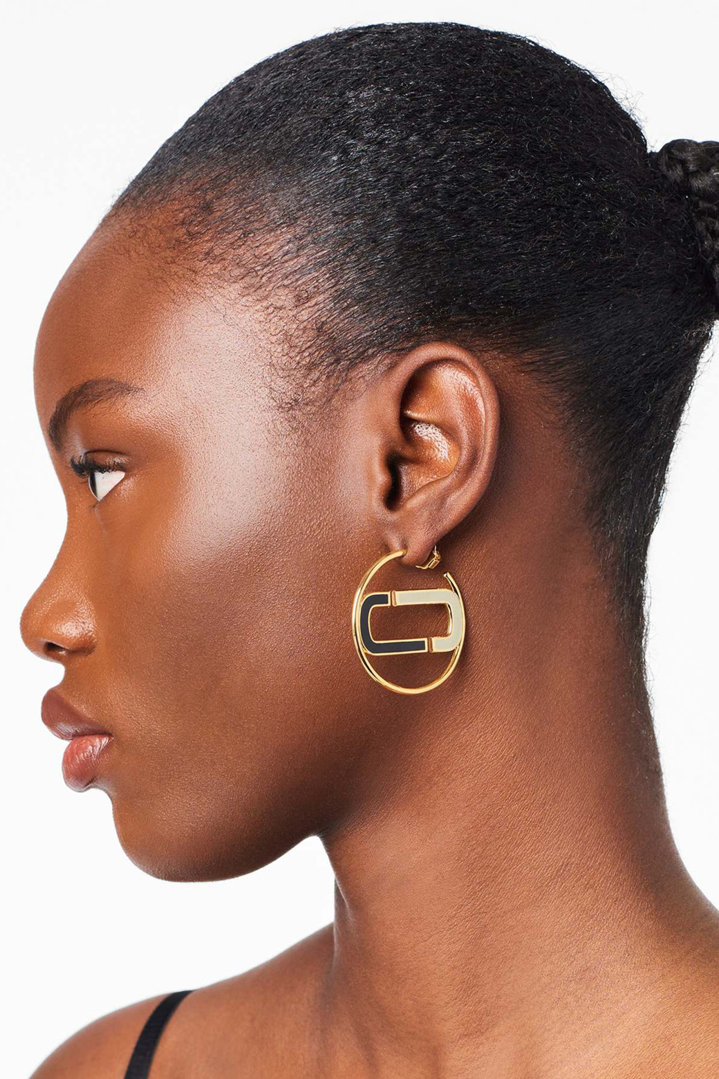 J Marc Large Hoop Earrings_Black Multi/Gold (J210MT2RE22-988)_MARC JACOBS