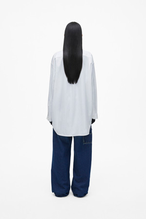 Monogram Jacquard Shirting Big Shirt_White (2F3RTP002W08-100)_MARC JACOBS