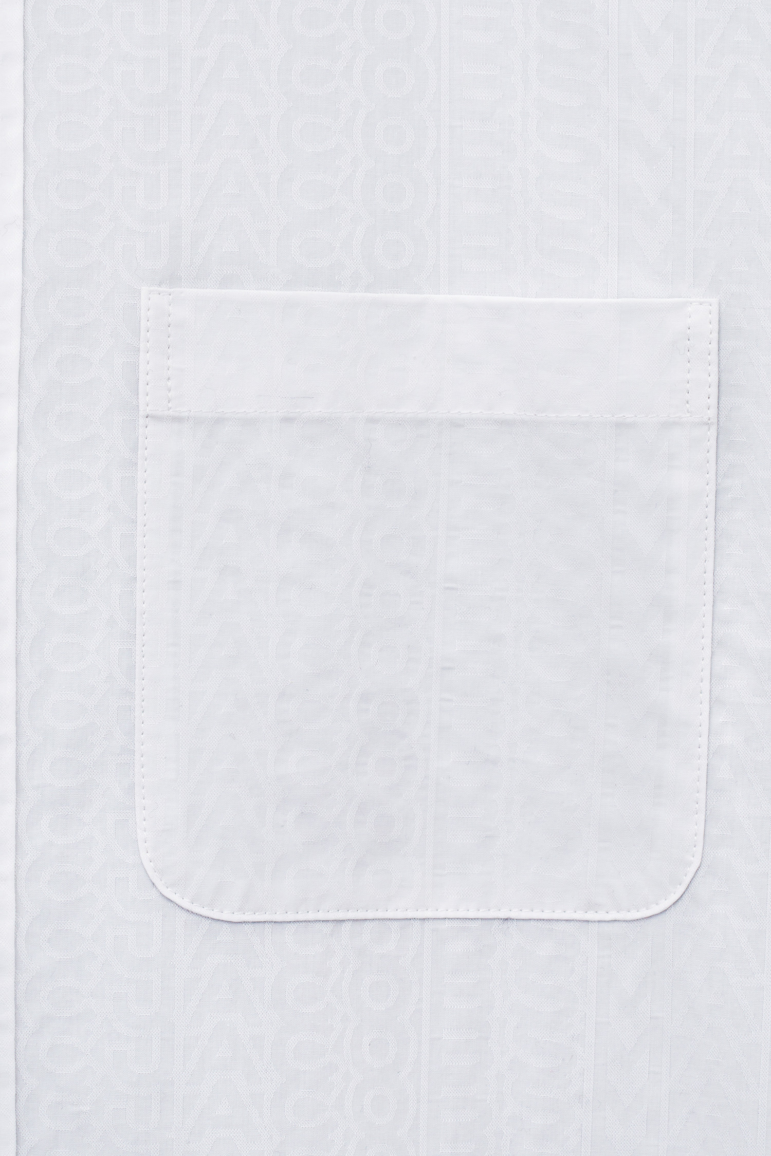 Monogram Jacquard Shirting Big Shirt_White (2F3RTP002W08-100)_MARC JACOBS