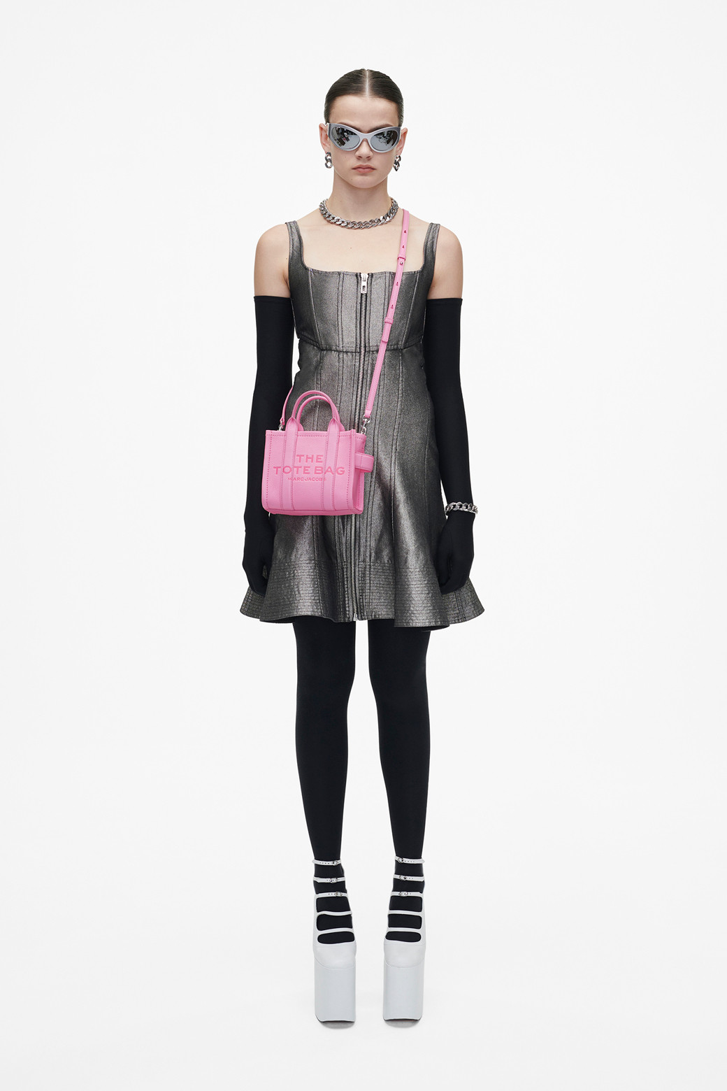 Leather the Mini Tote_Fluro Candy Pink (H053L01RE22-691)_MARC JACOBS