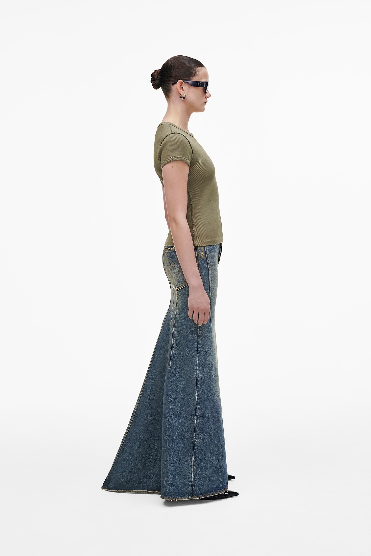 Heavy Cotton Rib Grunge Shrunken Tee_Trench (2S4RTP025C12-386)_MARC JACOBS