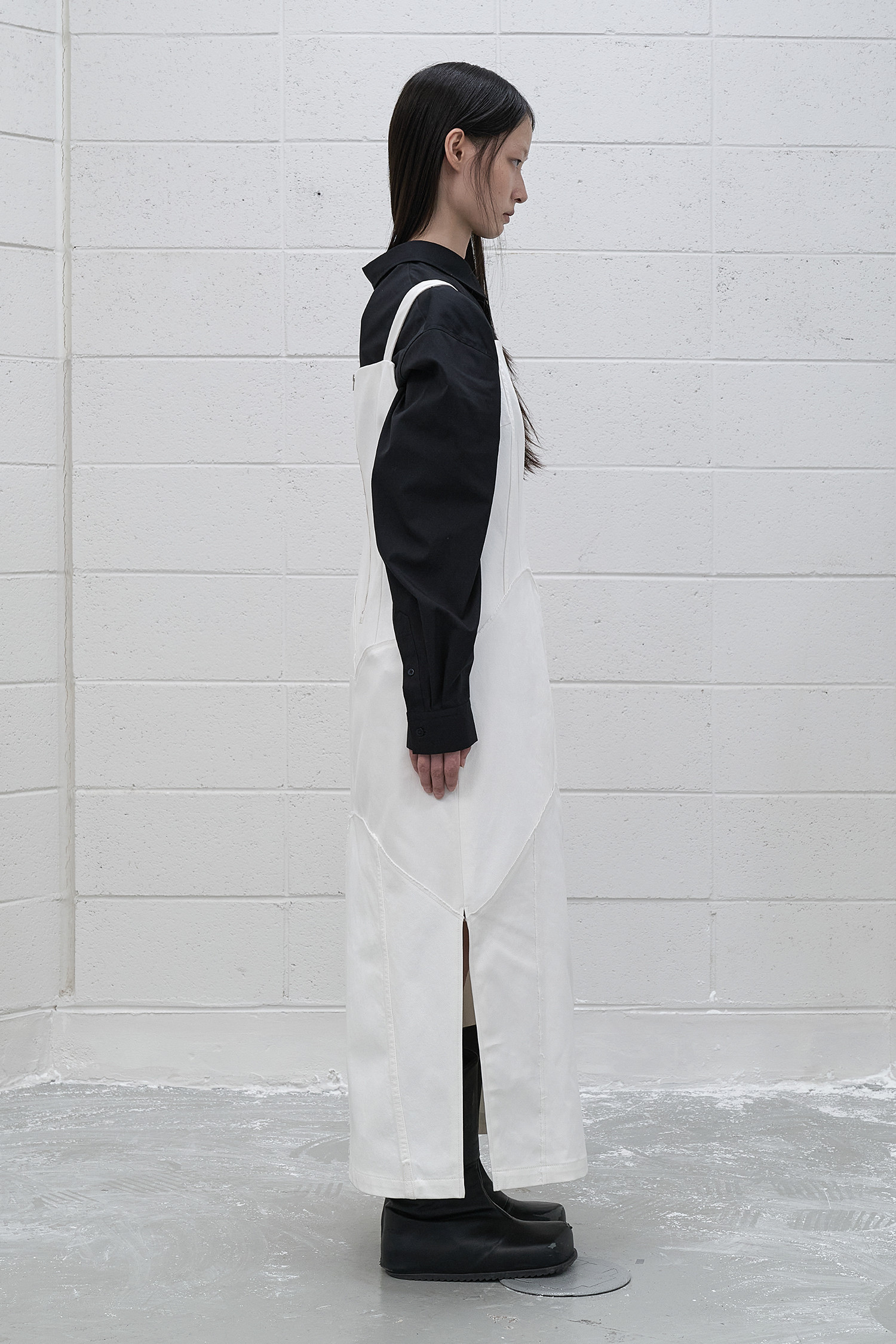 (RE;CODE × OBJECTS IV LIFE by Daniel Arsham) Reconstructed Sleeve Dress_RE;CODE
