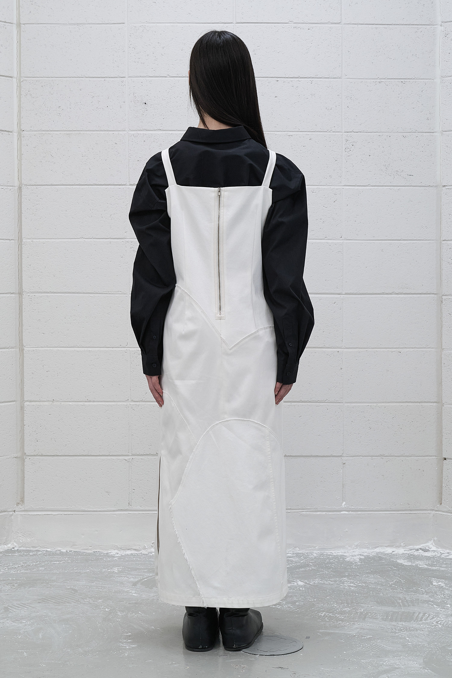 (RE;CODE × OBJECTS IV LIFE by Daniel Arsham) Reconstructed Sleeve Dress_RE;CODE