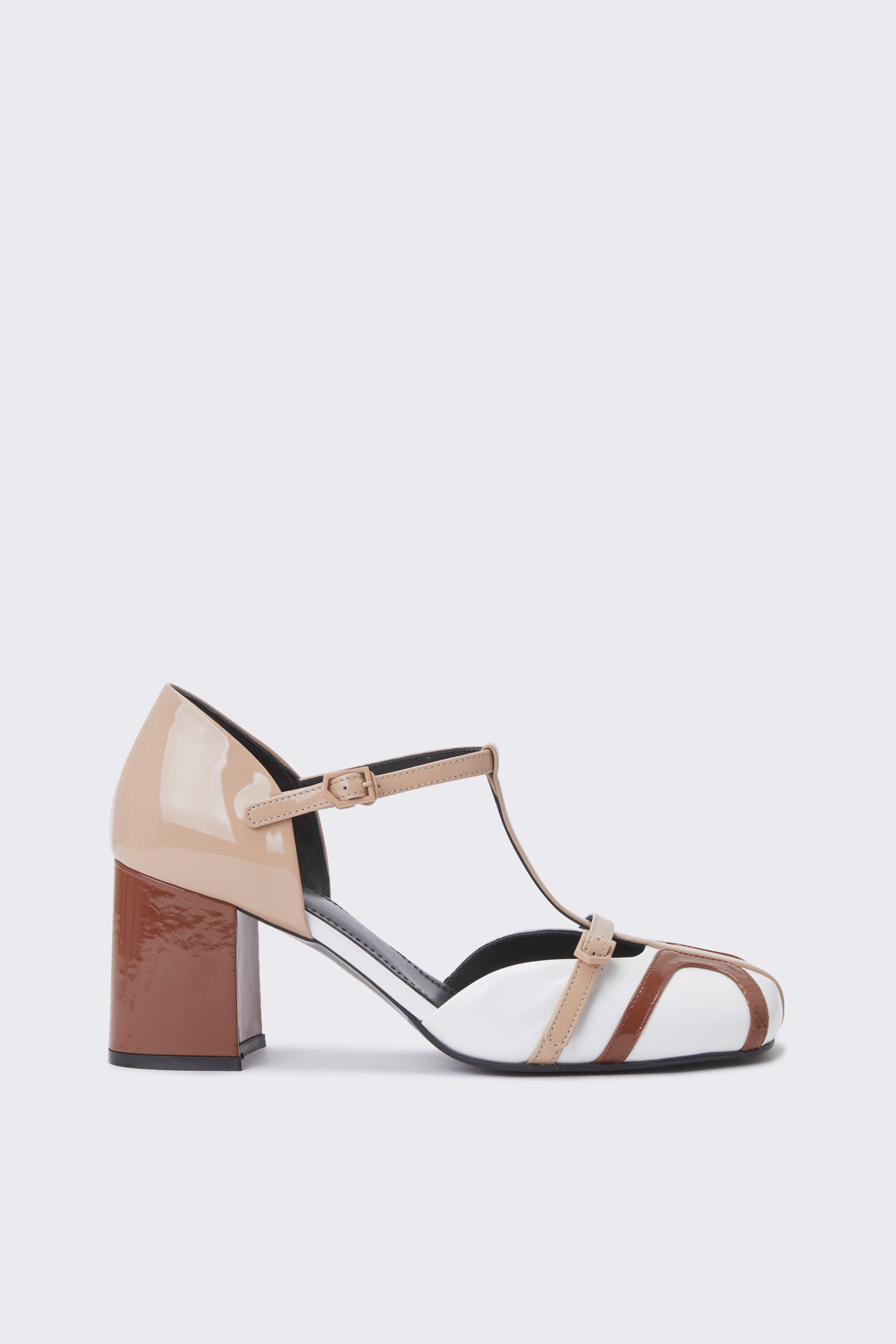 T-strap open side pumps(brown)_SUECOMMA BONNIE
