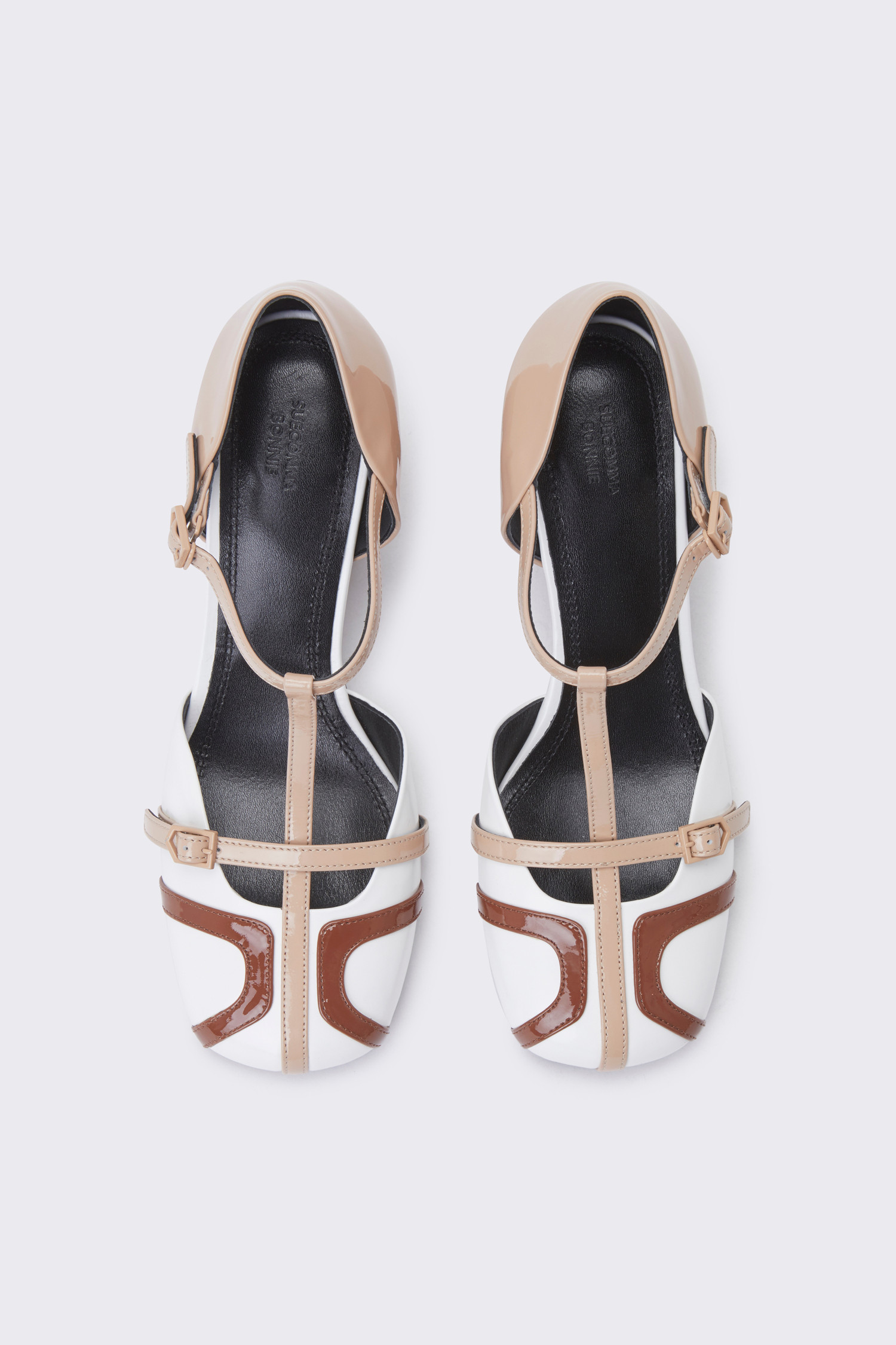 T-strap open side pumps(brown)_SUECOMMA BONNIE