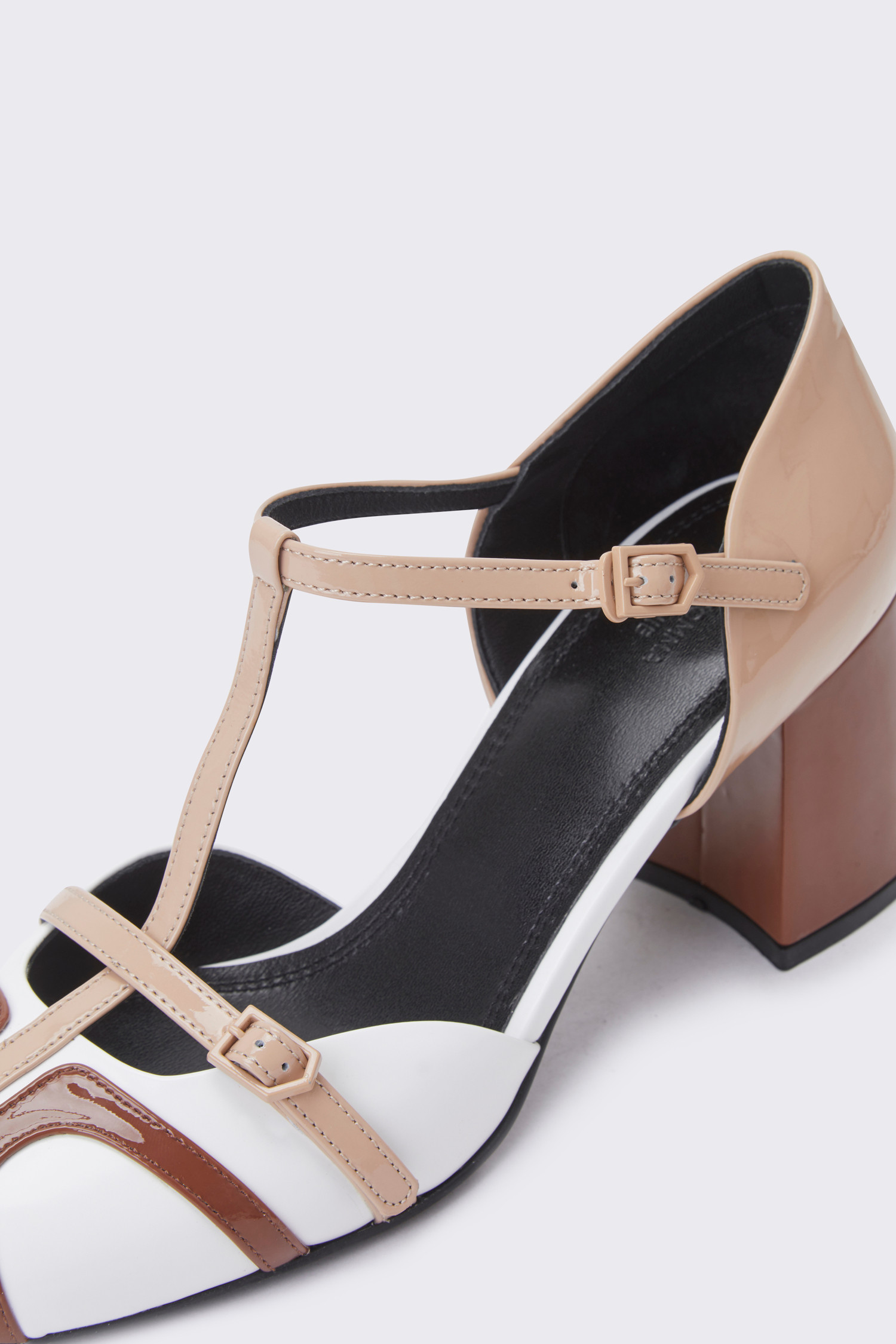 T-strap open side pumps(brown)_SUECOMMA BONNIE