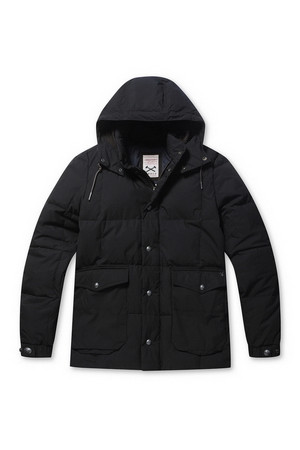 [WAXED] 매트 솔리드 퀼팅 후드 다운 점퍼_SERIES