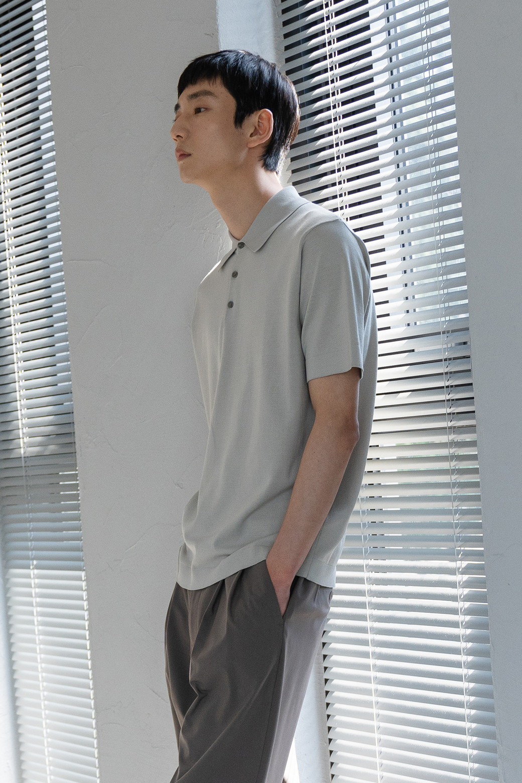 [24/7 series] KNIT COLLAR SHIRTS (COOLMAX) (247)_24/7 series