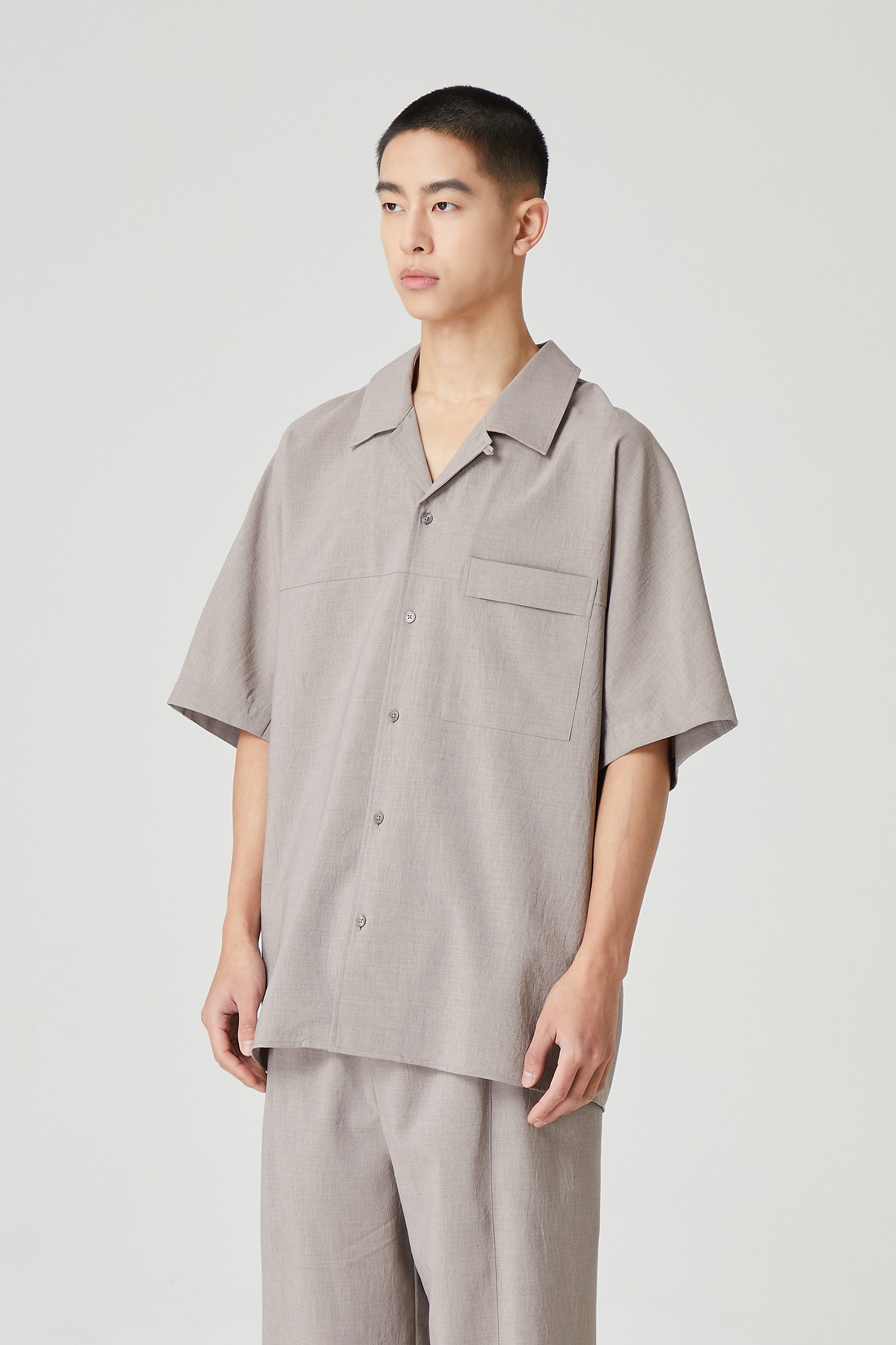 CREASE OPEN COLLAR SHIRTS (247)_24/7 series