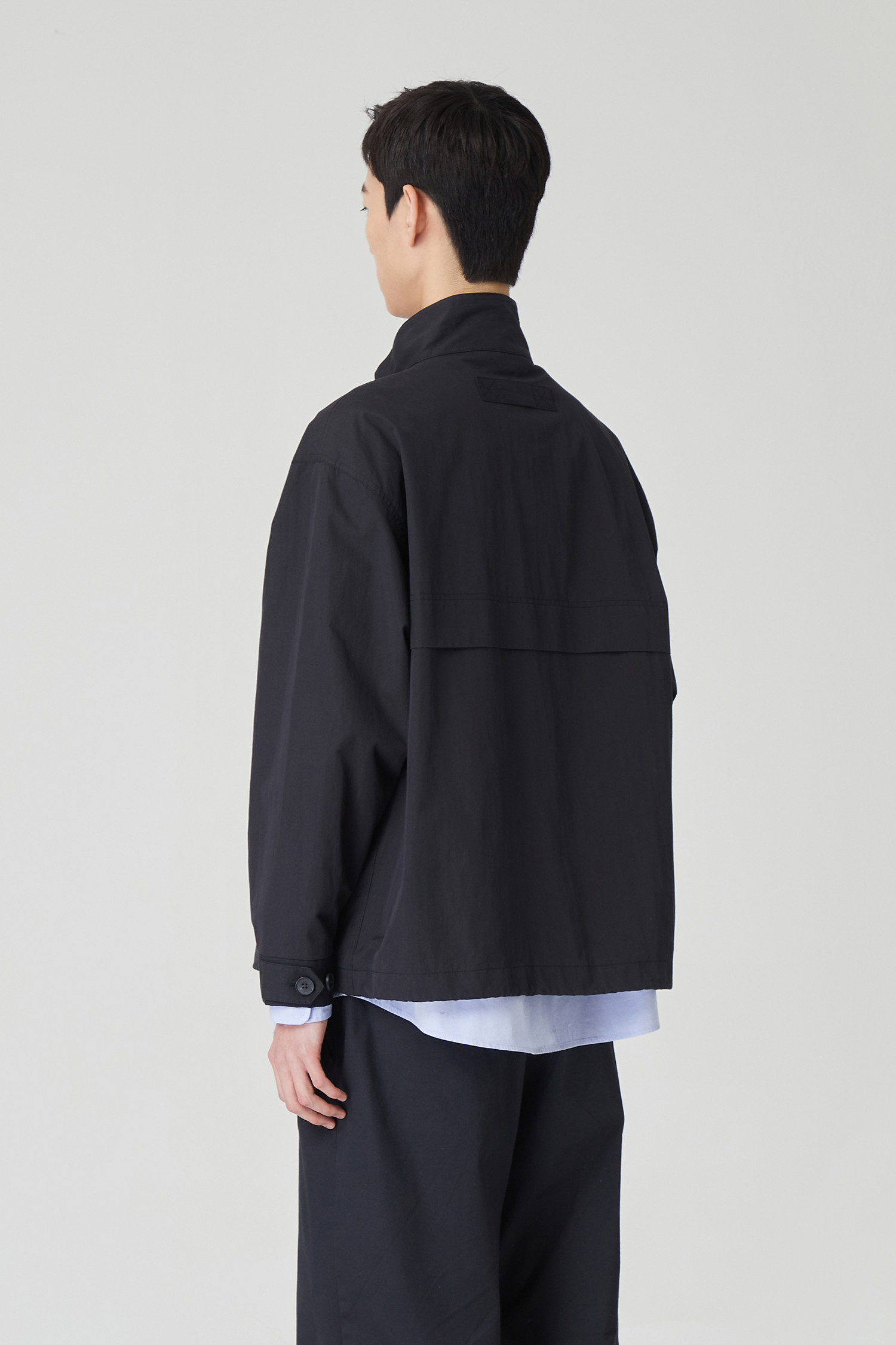 STAND COLLAR COMMUTE JACKET BLACK (247)_24/7 series